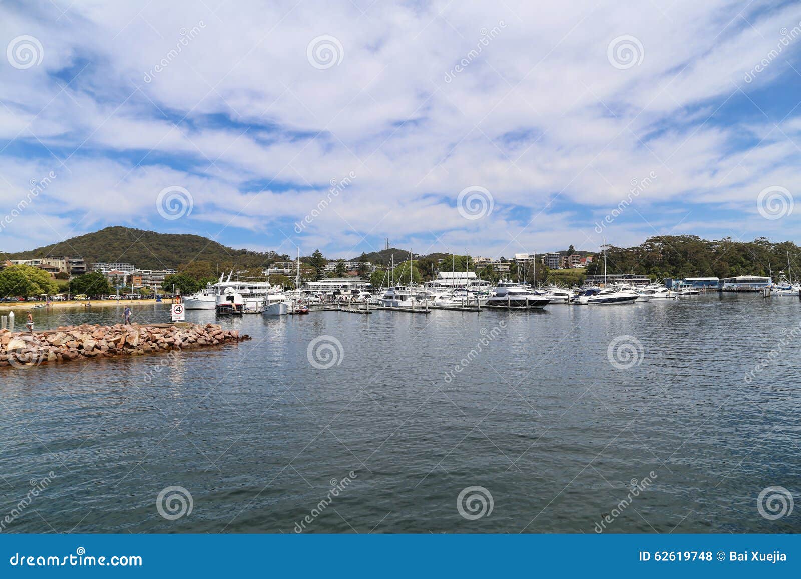 The Landscape in Port Stephens,australia Stock Photo - Image of cruise ...