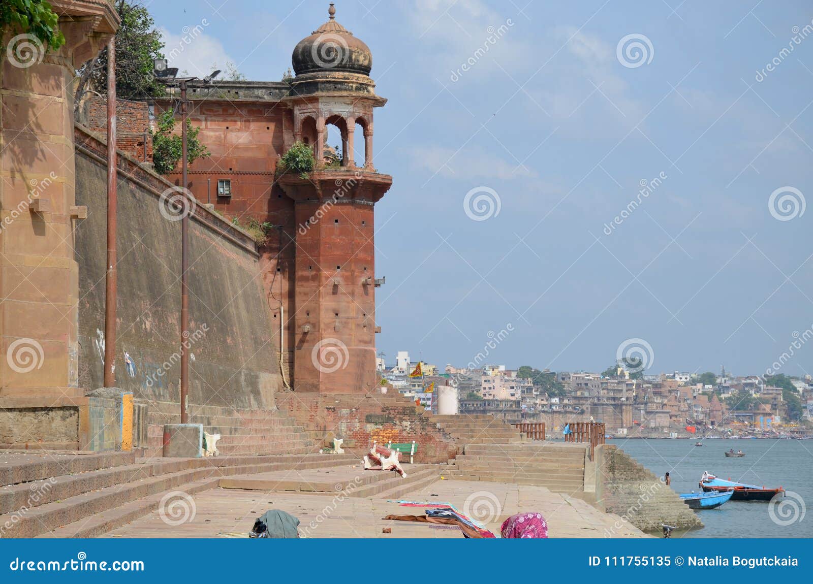 The Landscape Protected the Ganges River in India Stock Image - Image ...