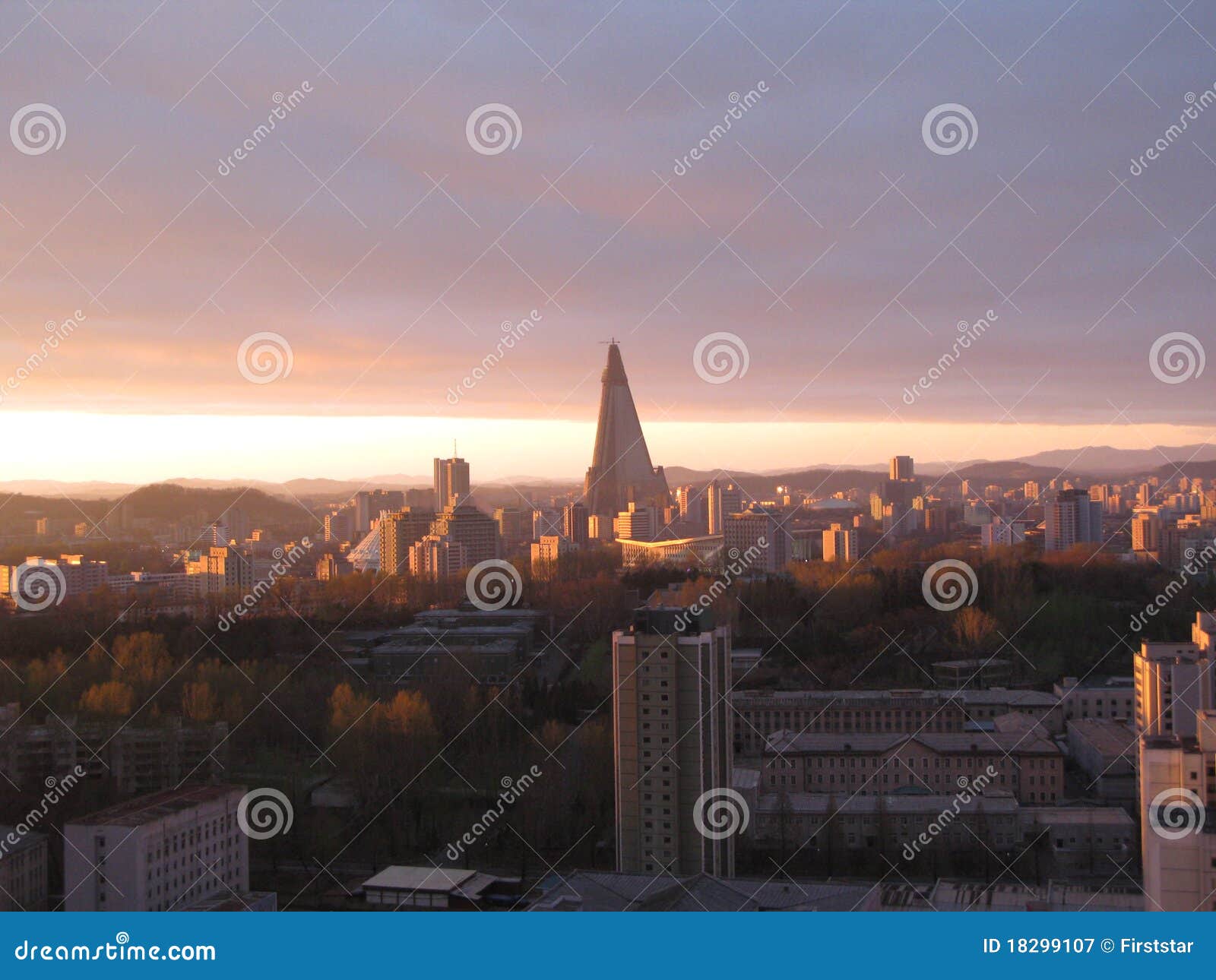 Landscape.Pyongyang. North Korea. Editorial Photography - Image of city ...