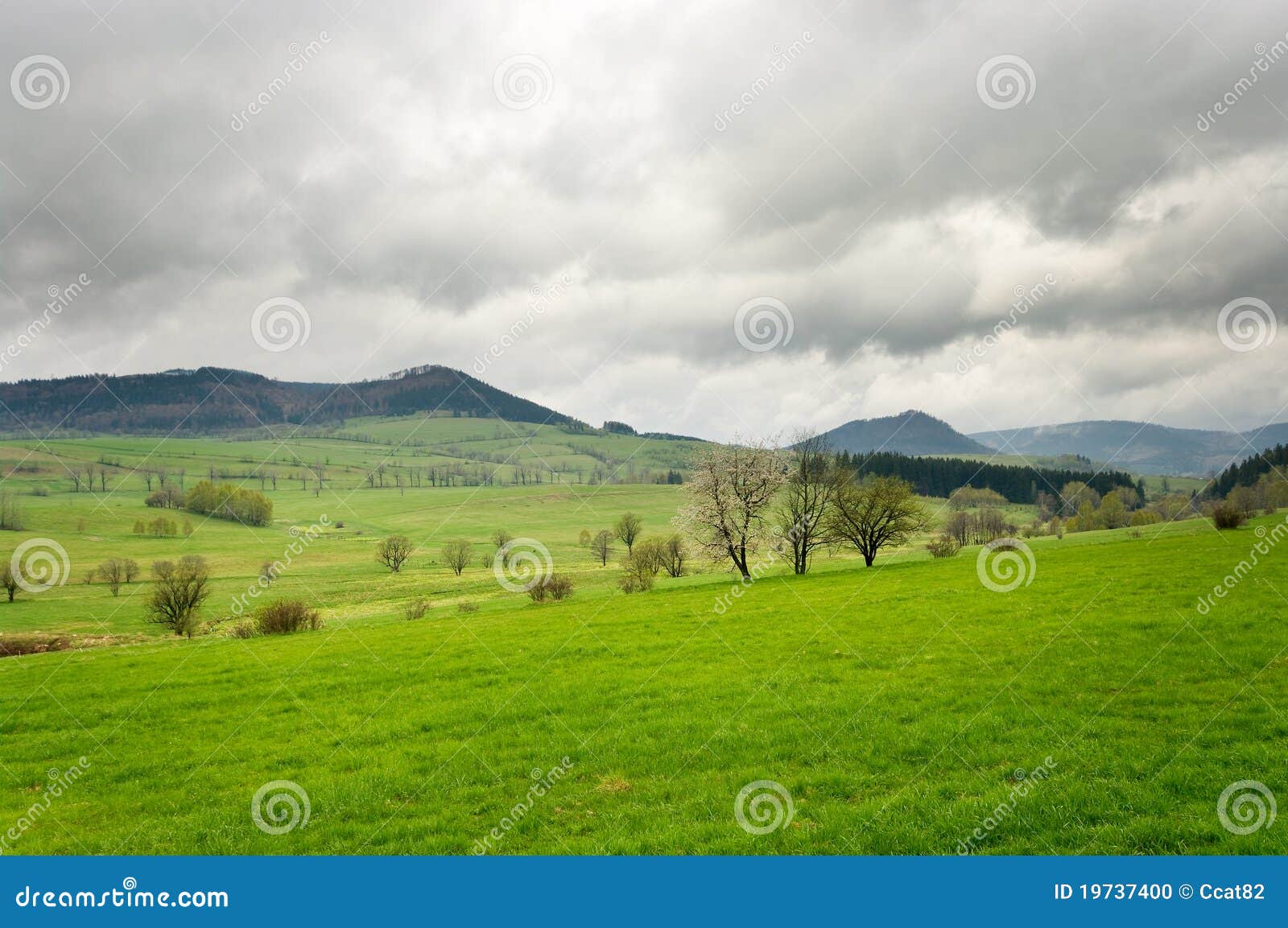 Landscape after the rain stock photo. Image of dramatic - 19737400