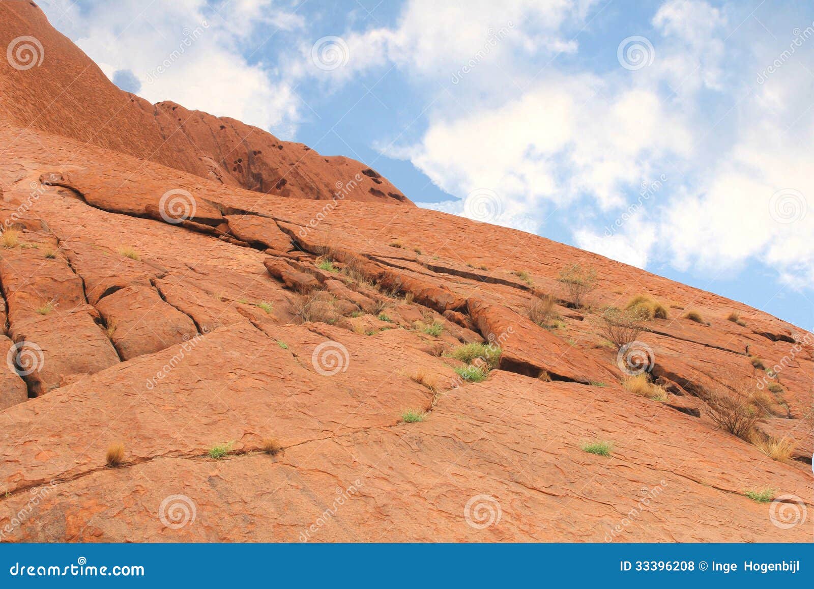 Barren Stone Desert Near Ayers Rock, Nothern Territory,Australia ...