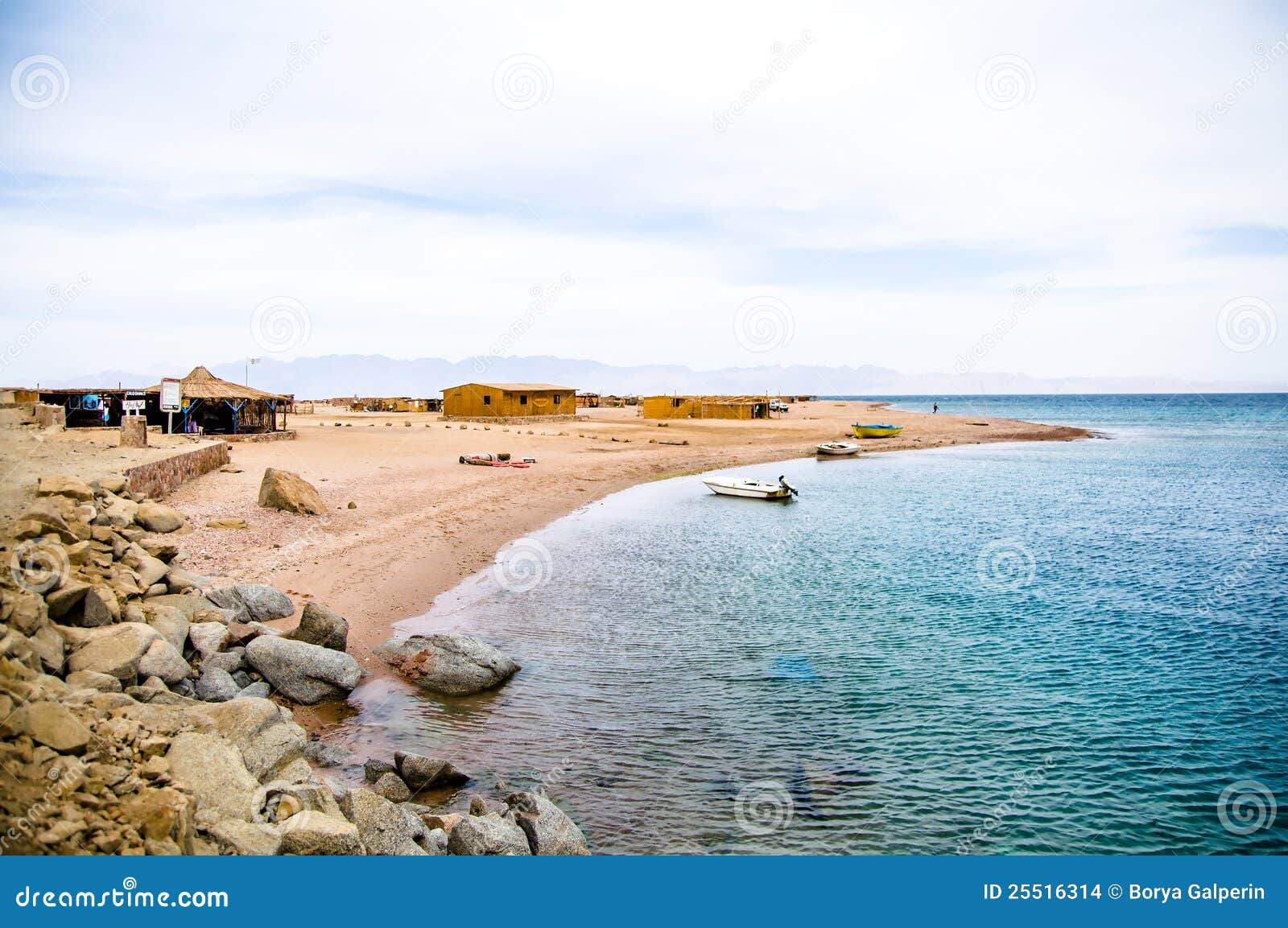 Landscape of Red sea stock photo. Image of nature, boats - 25516314