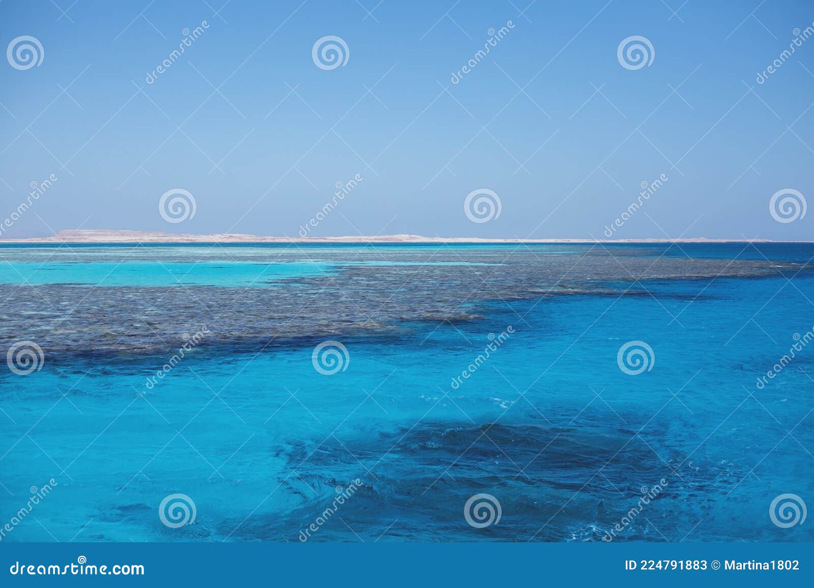 Landscape of the red sea stock image. Image of coast - 224791883