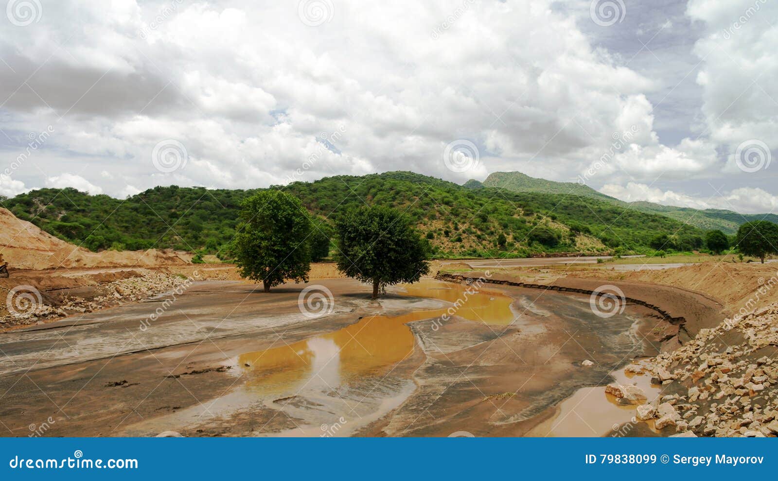 River Ethiopia Addis Ababa Raging Royalty-Free Stock Photo ...