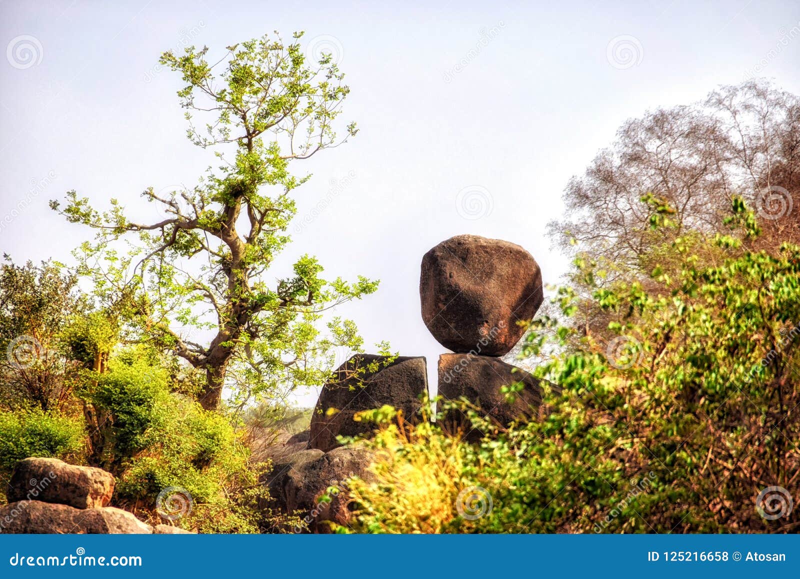 Landscape in Remote Area of Wa Ghana Stock Photo - Image of scenery ...