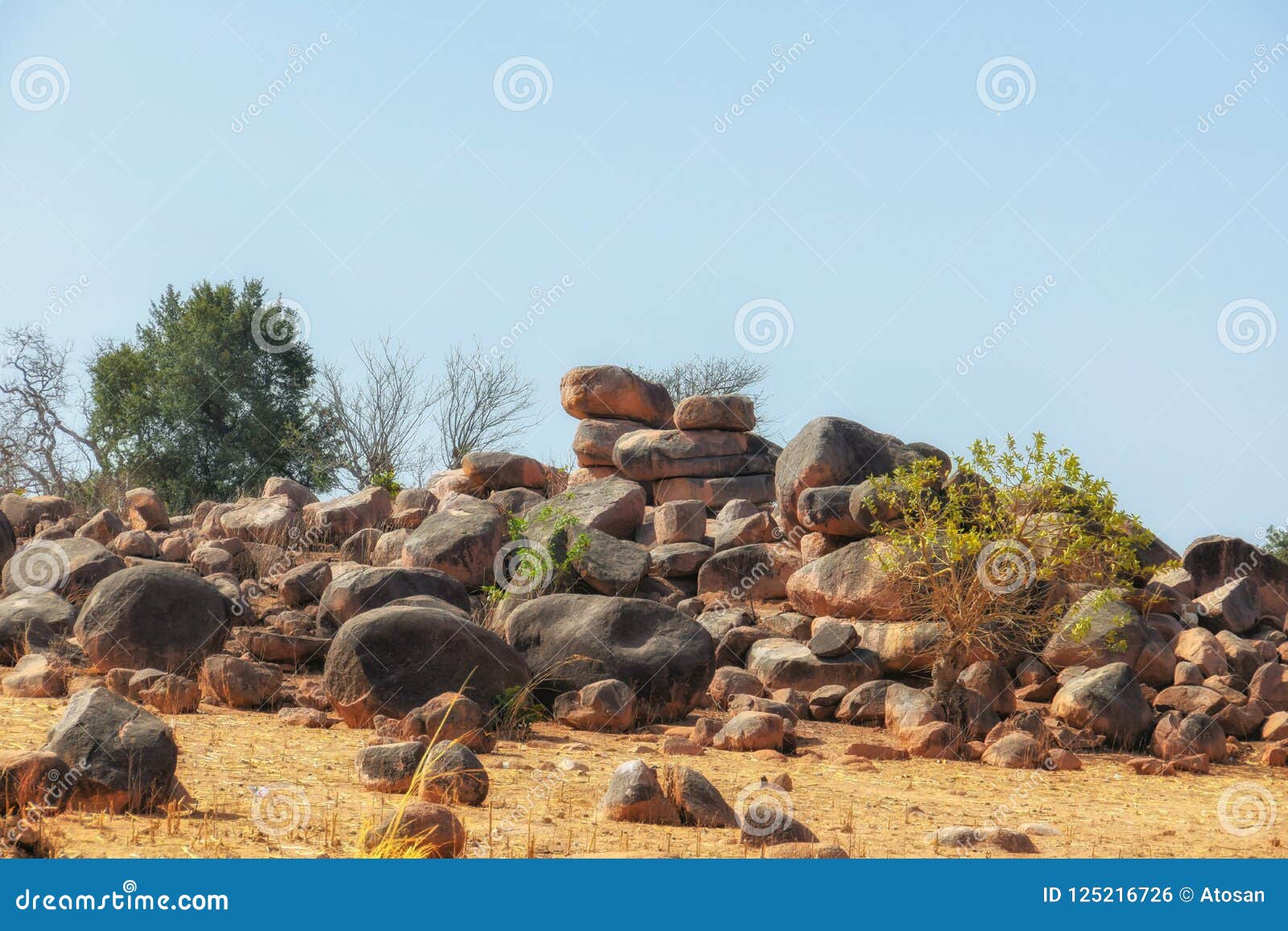 Landscape in Remote Area of Wa Ghana Stock Photo - Image of nature ...