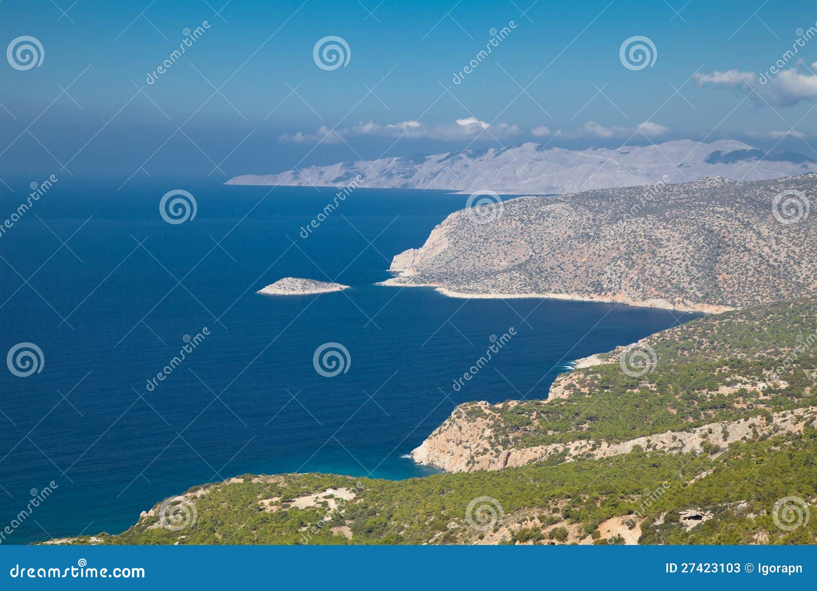 Landscape Rhodes stock image. Image of island, mountains - 27423103