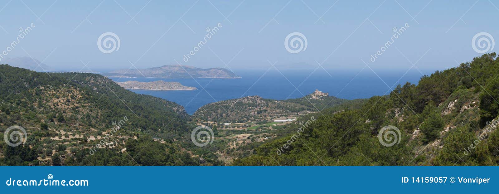 Landscape of Rhodos, Greece Stock Image - Image of greece, coast: 14159057