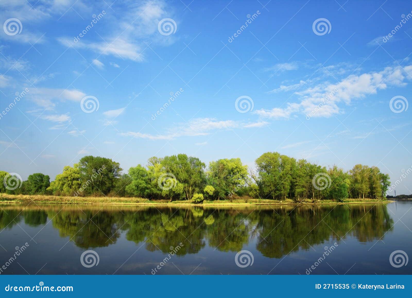 Landscape with river stock image. Image of dnipro, coastline - 2715535