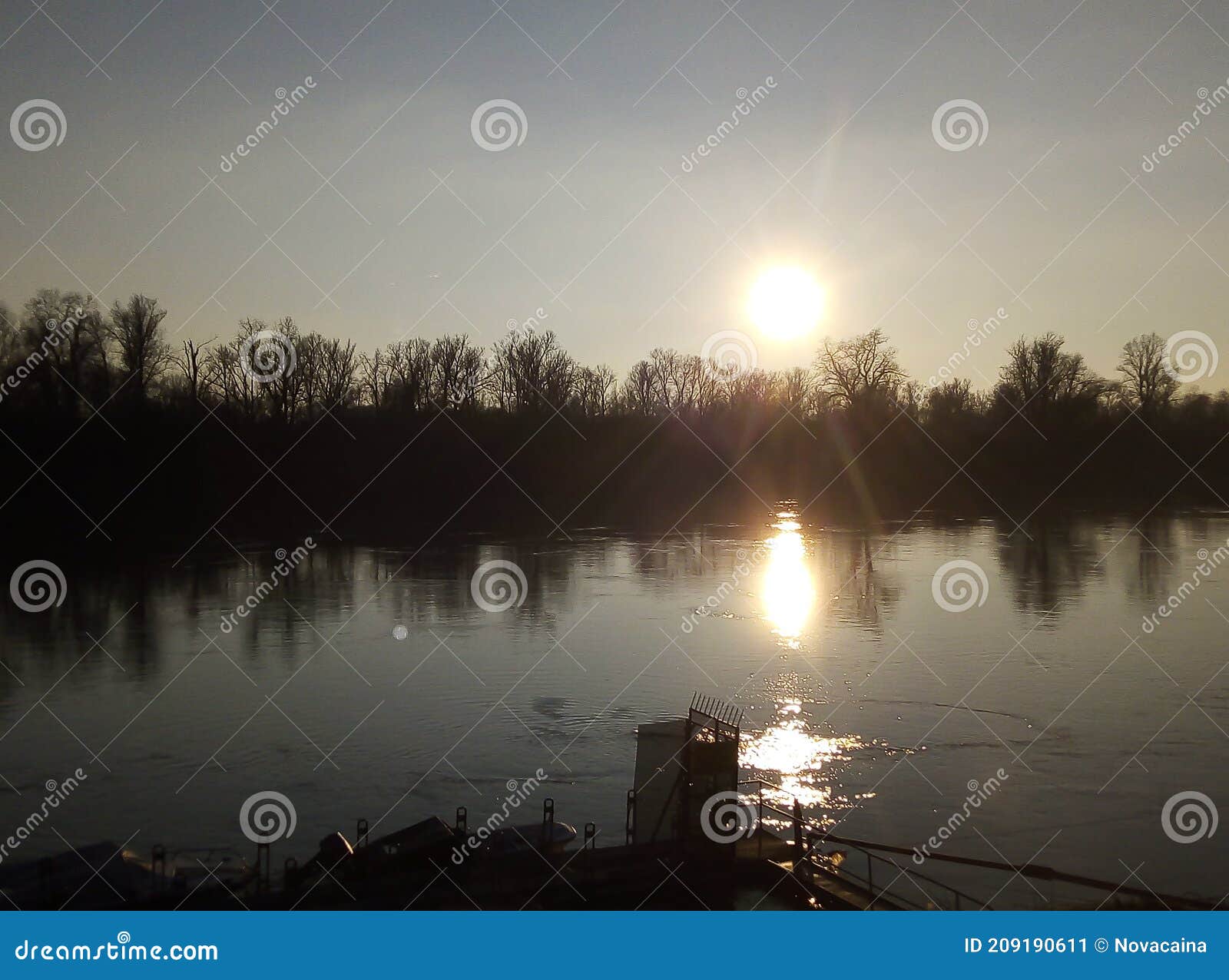 Landscape of the river stock image. Image of sunlight - 209190611
