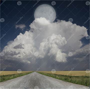 Landscape road stock image. Image of cloud, direct, fast - 7699855