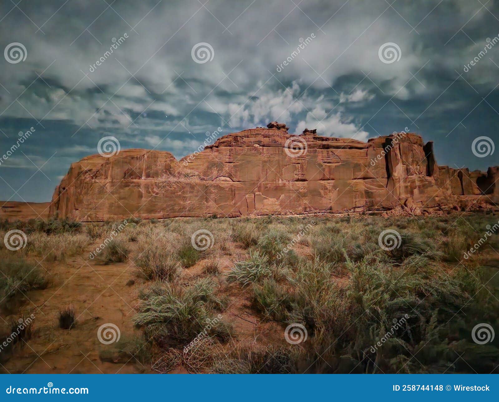 Landscape of Rock Formations during the Sunrise Stock Photo - Image of ...