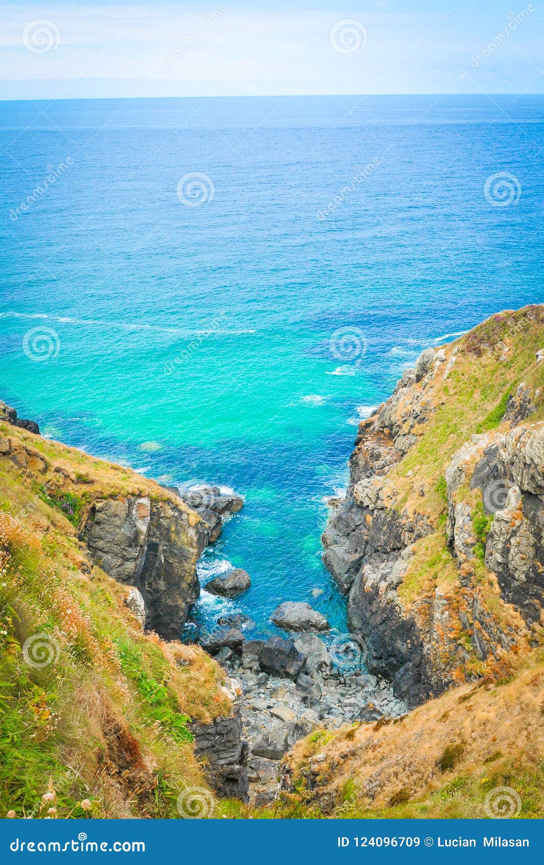 Landscape in Cornwall, England Stock Image - Image of cornwall ...