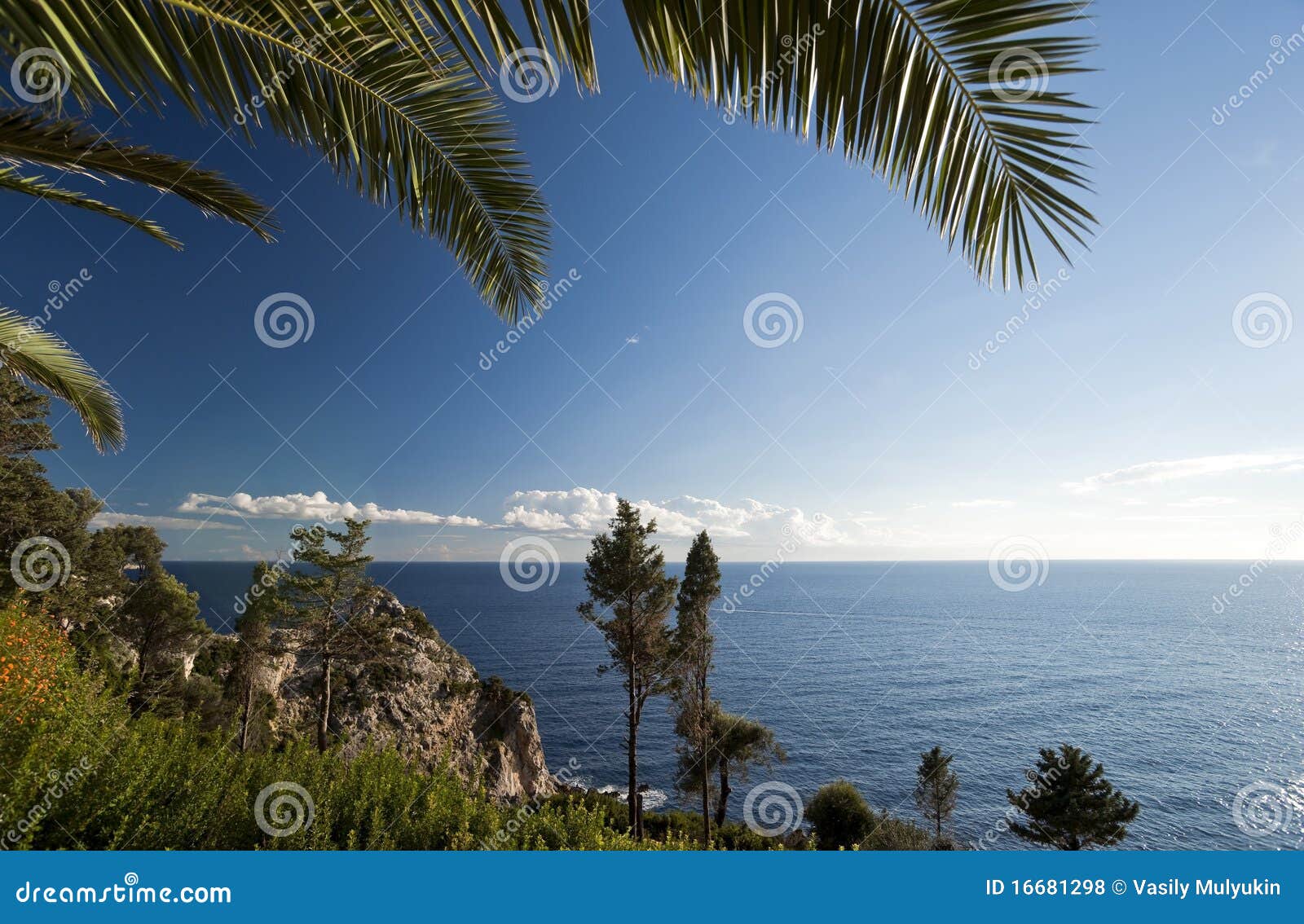 Landscape of a Rocky Seashore Stock Photo - Image of island, blue: 16681298