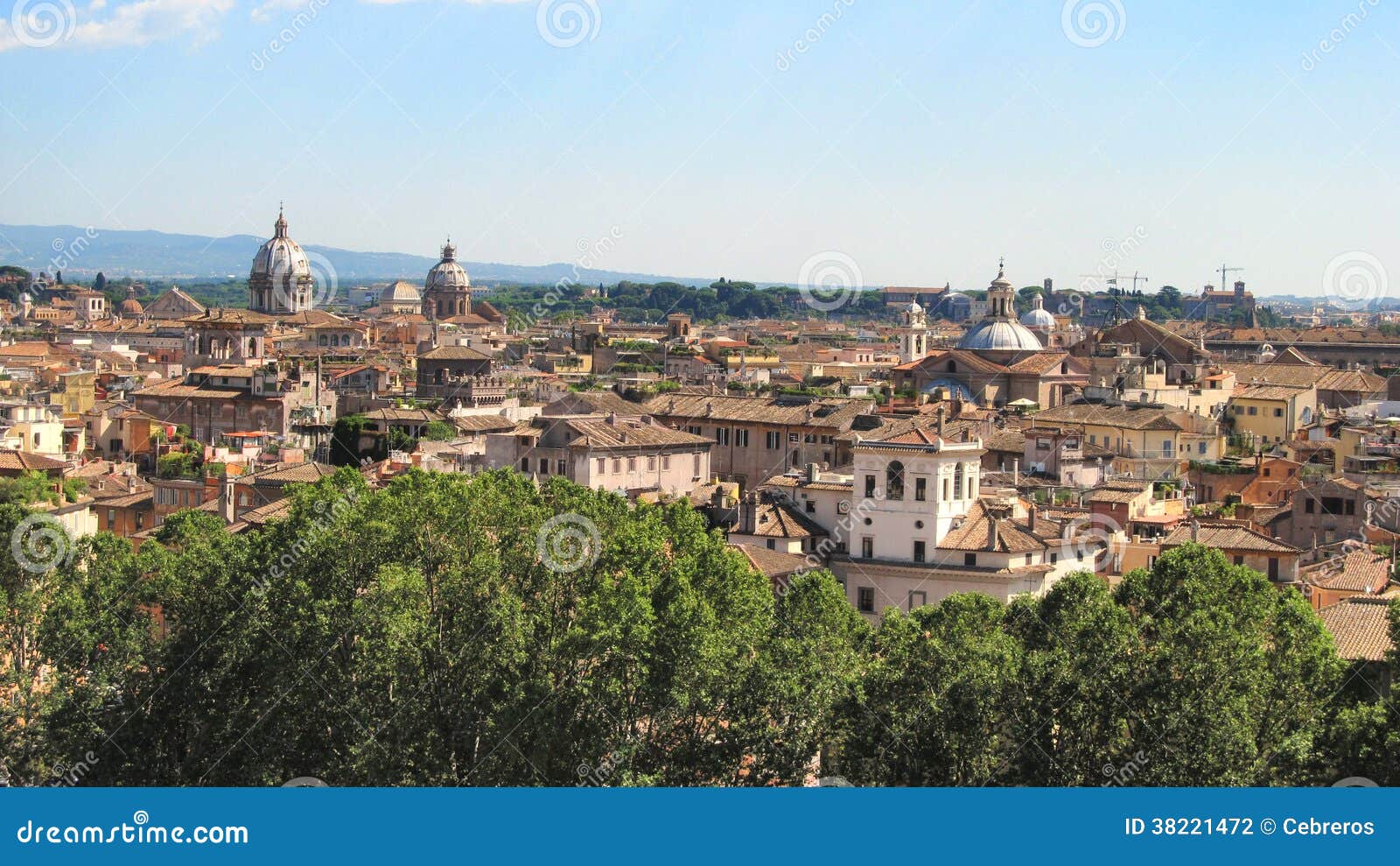 Landscape of Rome stock photo. Image of architecture - 38221472