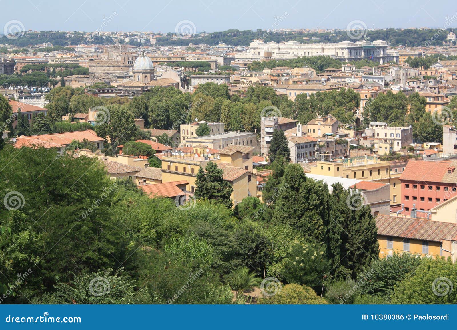 Landscape of Rome (Italy) stock photo. Image of house - 10380386
