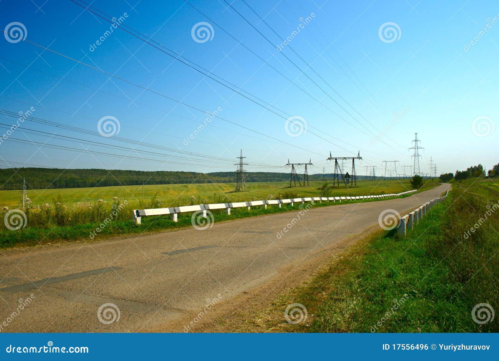 Landscape with rural road stock photo. Image of power - 17556496
