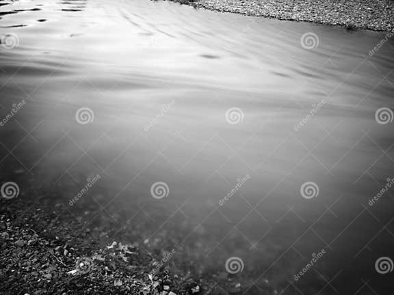 Landscape with Rushing Fast Water Stream with Abstract Pattern on ...