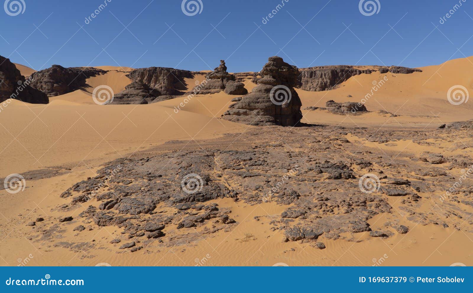 Landscape of Sahara desert stock image. Image of landscape - 169637379