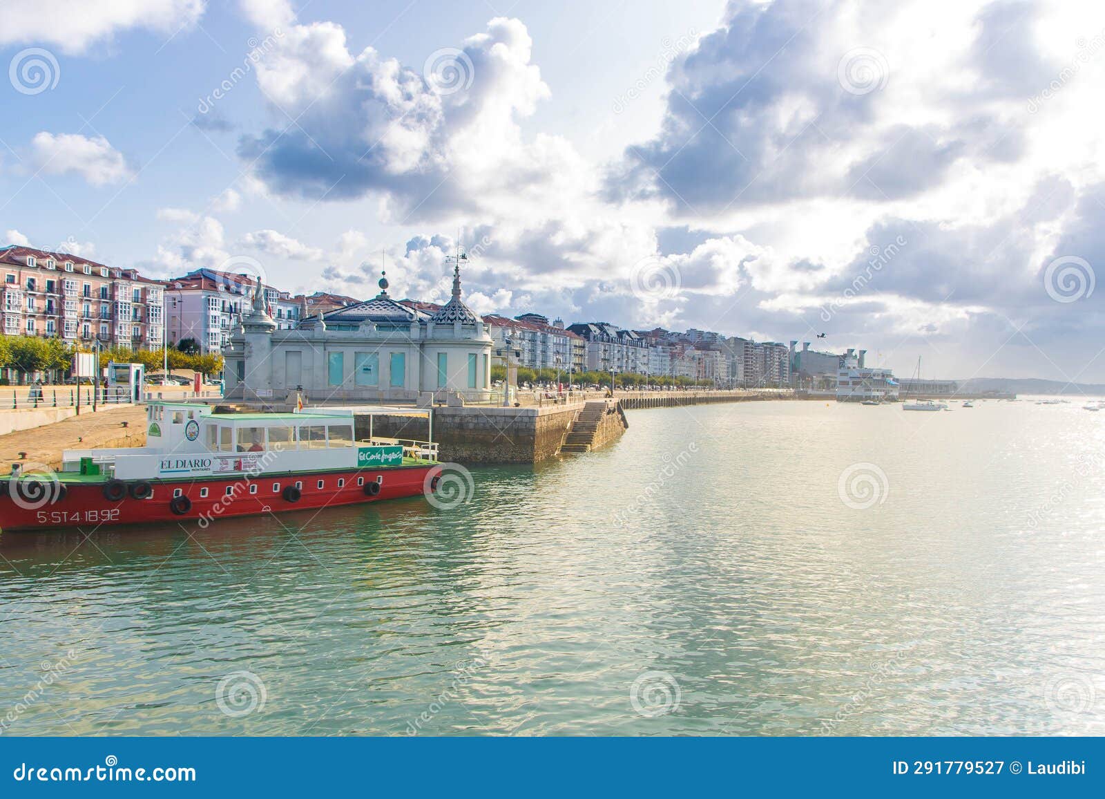 Landscape of Santander Waterfront and Skyline Editorial Photography ...