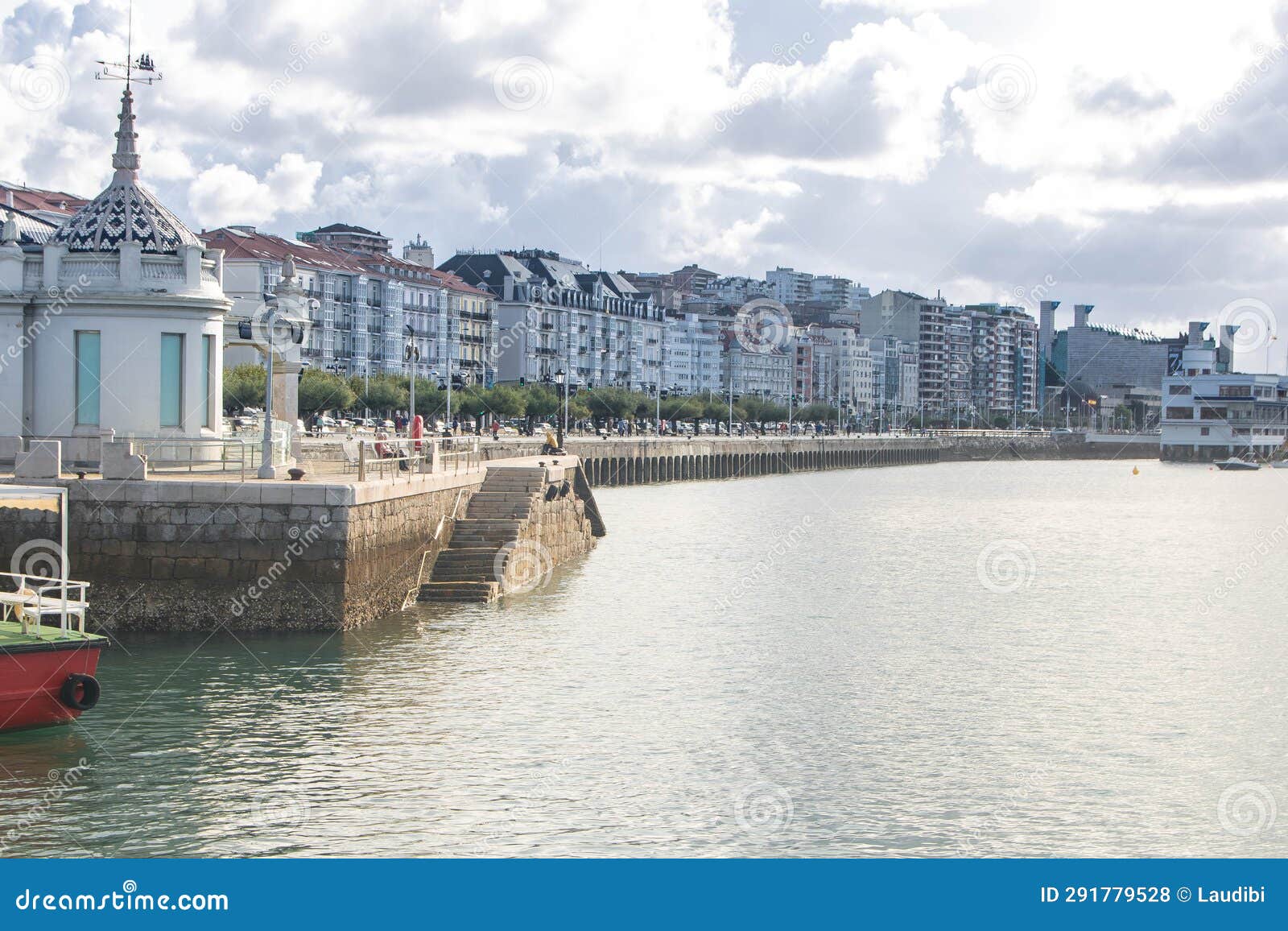 Landscape of Santander Waterfront and Skyline Stock Photo - Image of ...
