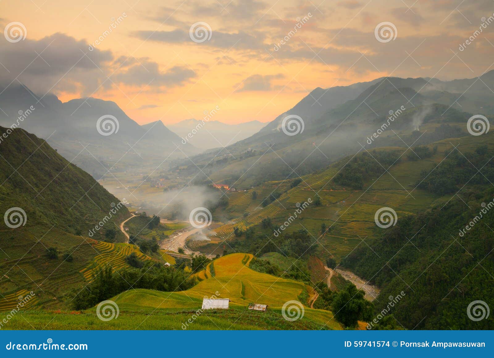 Landscape Sapa stock photo. Image of ground, china, asia - 59741574