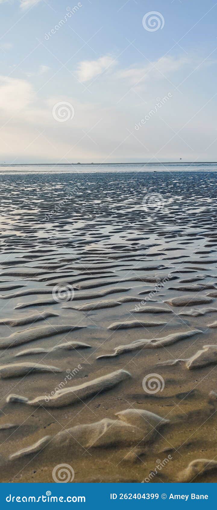 Landscape Scenery of Sunset on the Textured Beaches of Goa. Stock Image ...