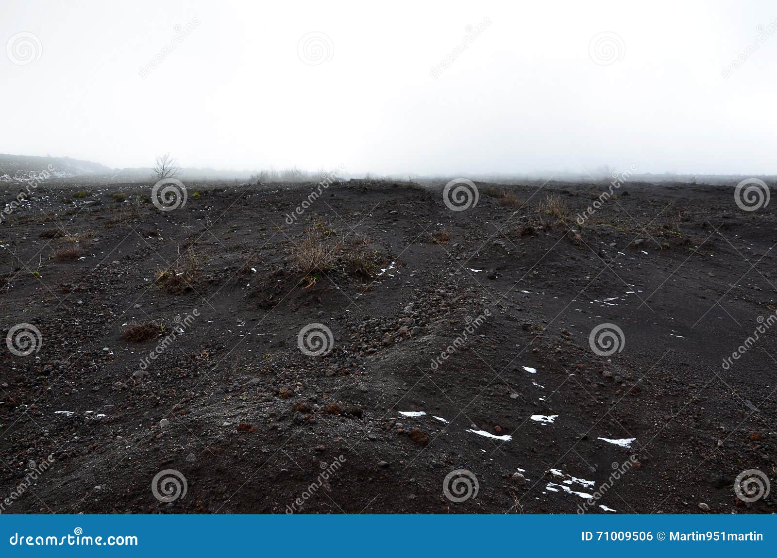 Cloudy And Mist In Mountain Rinjani Of Indonesia Stock Image ...