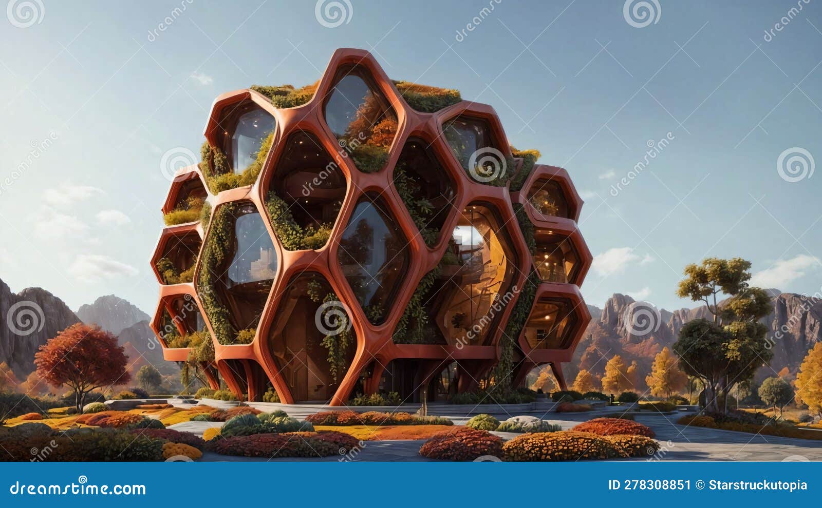 Hive And Building, Logo Design And Hive Emblem Vector, Hexagon ...