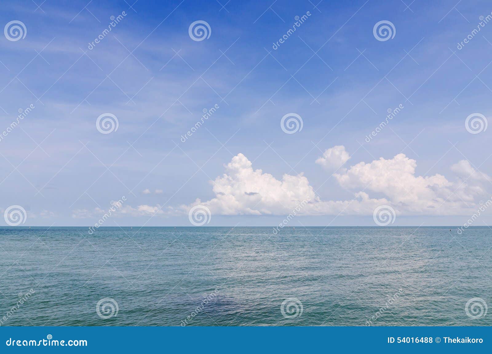 Landscape of Sea Sky and Cloud Stock Photo - Image of scenic, clean ...
