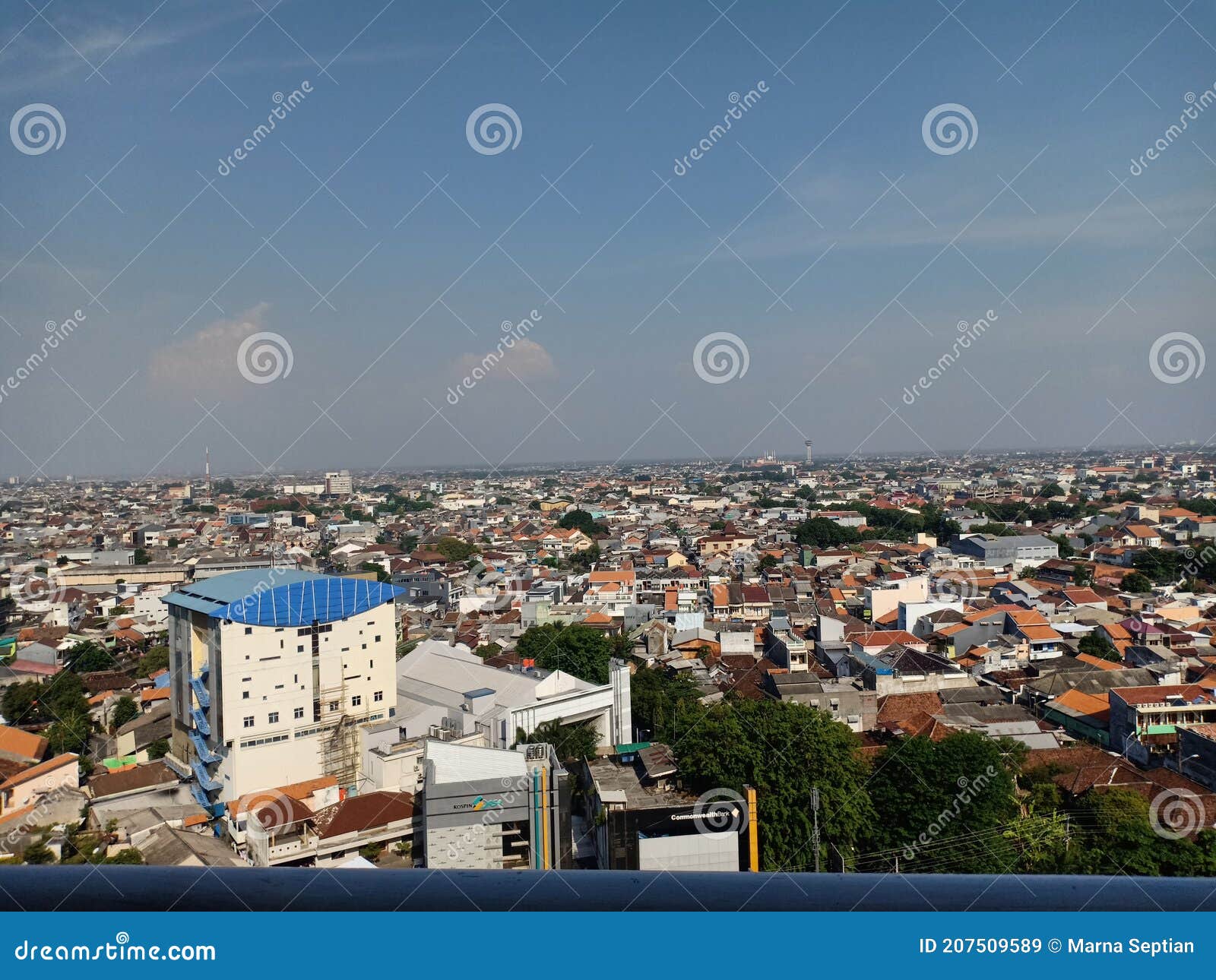 The Landscape of Semarang City from High Editorial Stock Image - Image ...