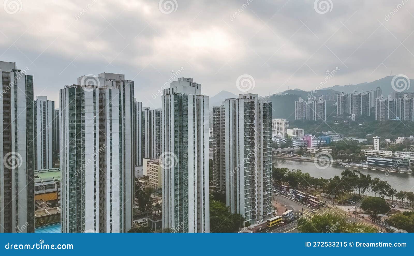The Landscape of Shing Mun River, Shatin. March 18 2023 Editorial Image ...