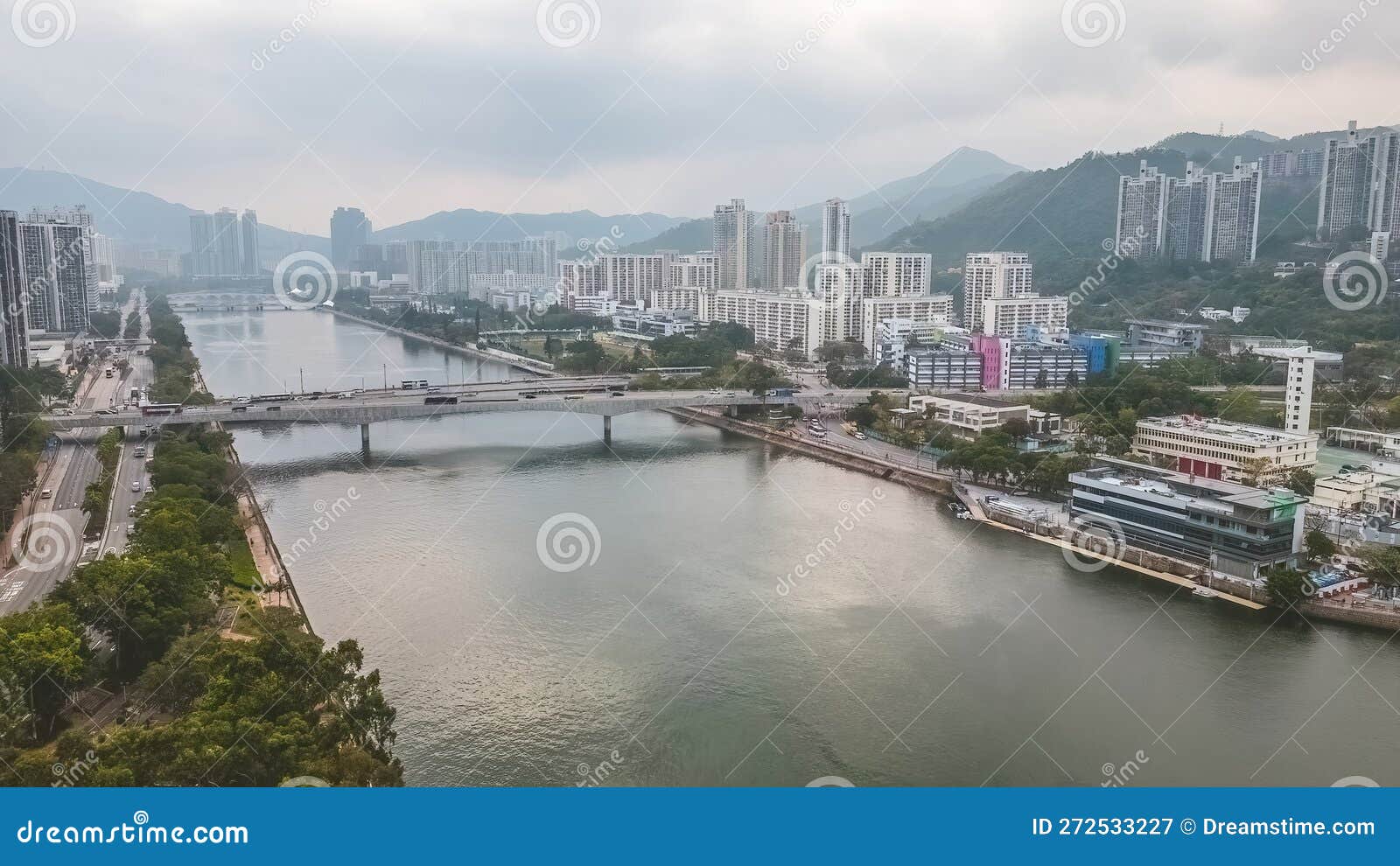 The Landscape of Shing Mun River, Shatin. March 18 2023 Editorial ...