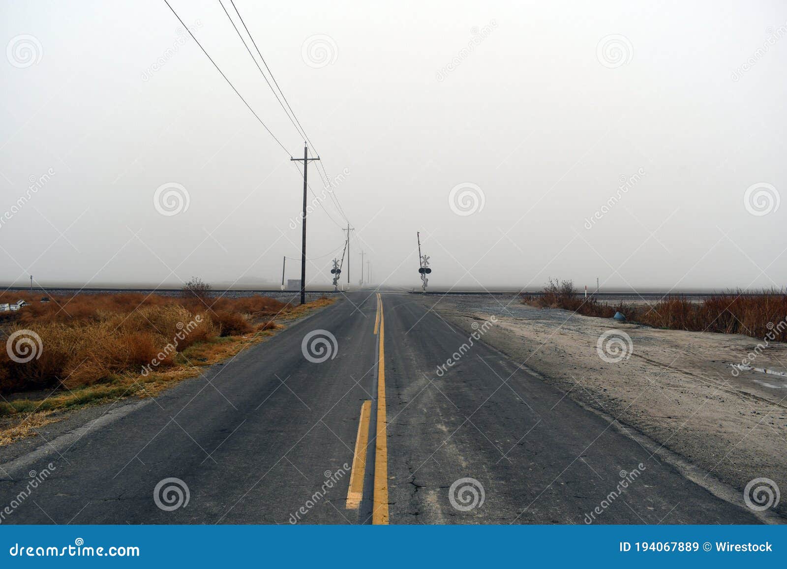 Landscape Shot of an Empty Road during Daytime Stock Image - Image of ...
