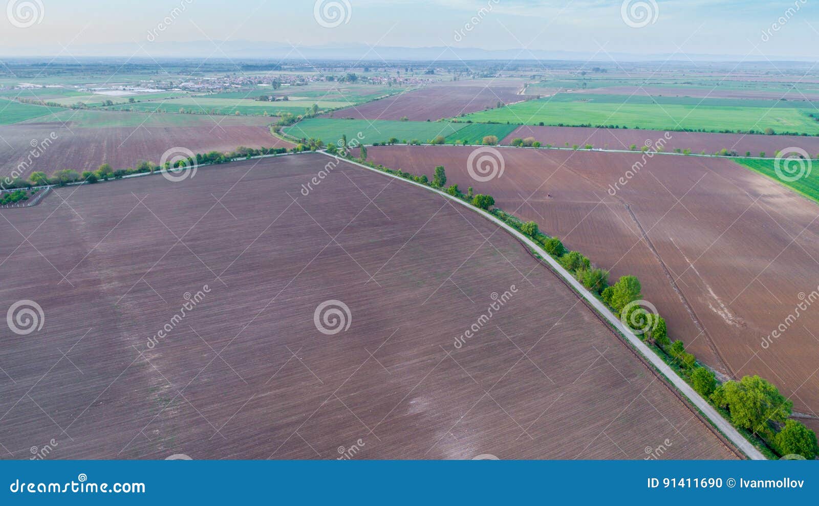 Landscape Shot of Farming Fields Stock Photo - Image of europe ...