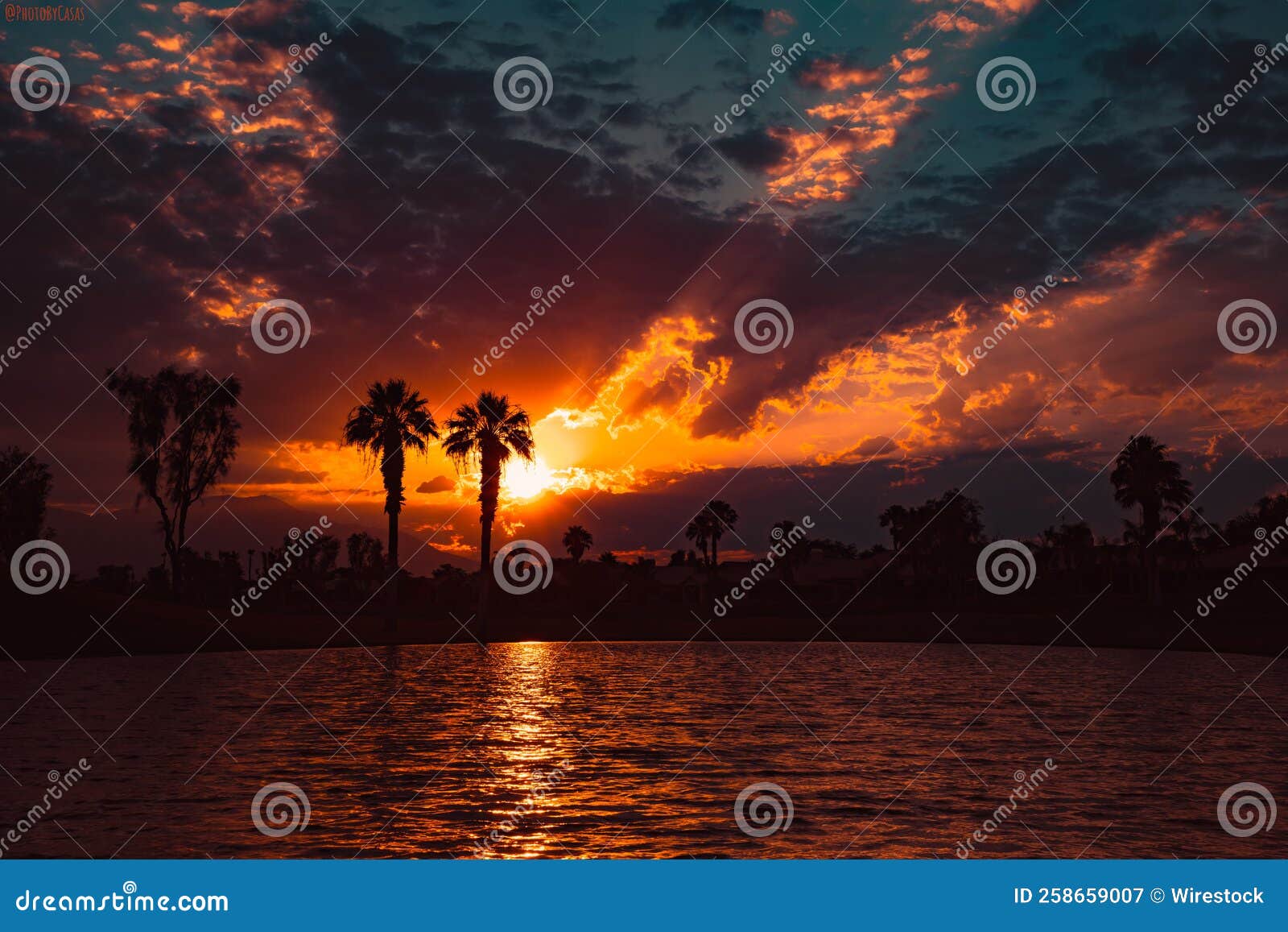 Landscape Shot of a Lake with the Reflection of Surrounding Trees on ...