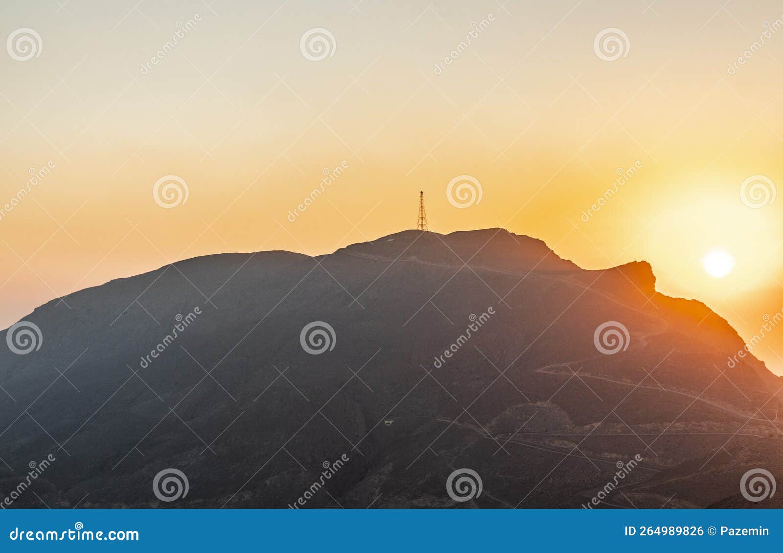 Landscape Shot of the Mountains in the Evening. Outdoors Stock Photo ...