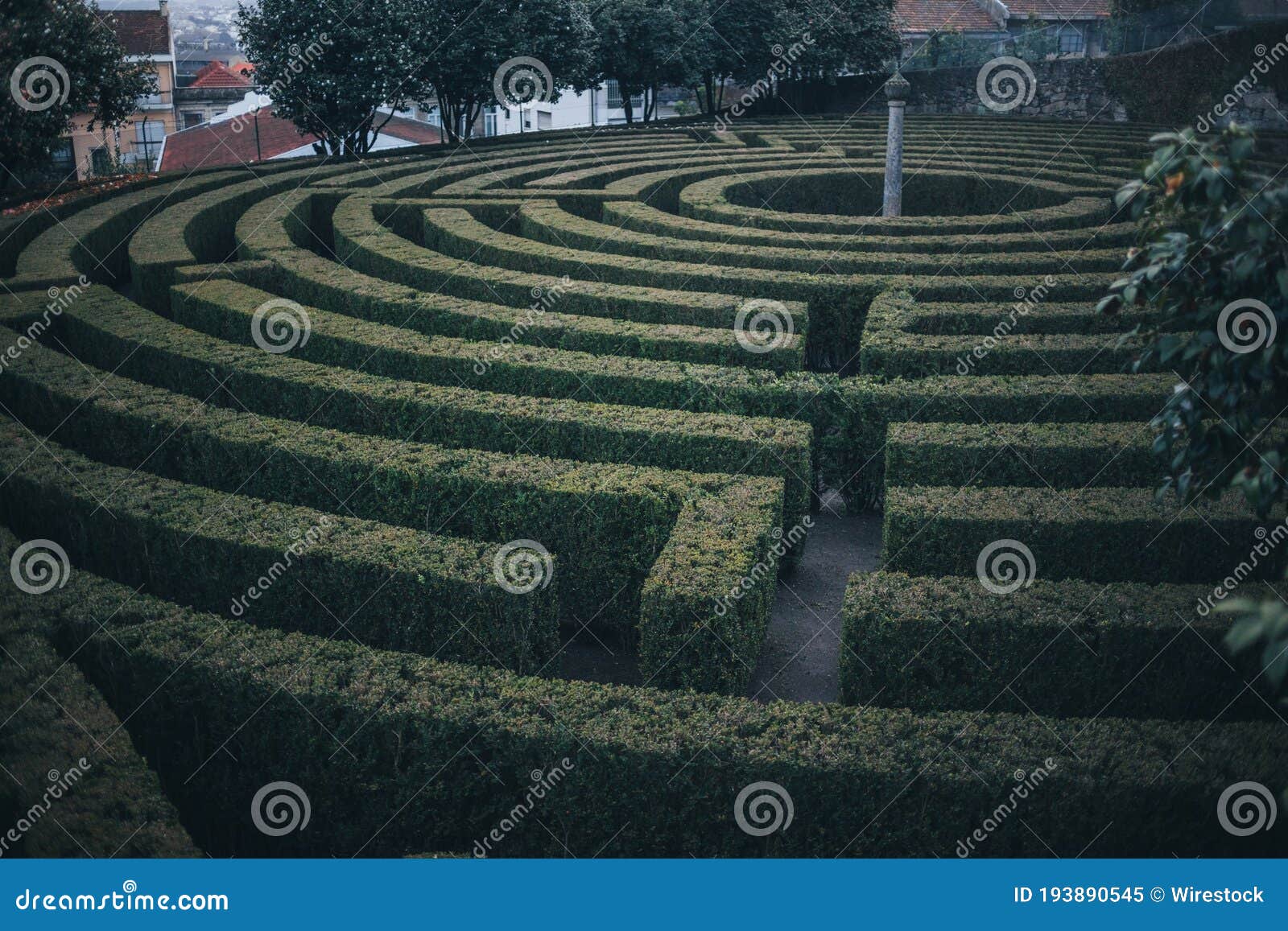 Landscape Shot of a Mysterious Labyrinth Stock Image - Image of mystery ...
