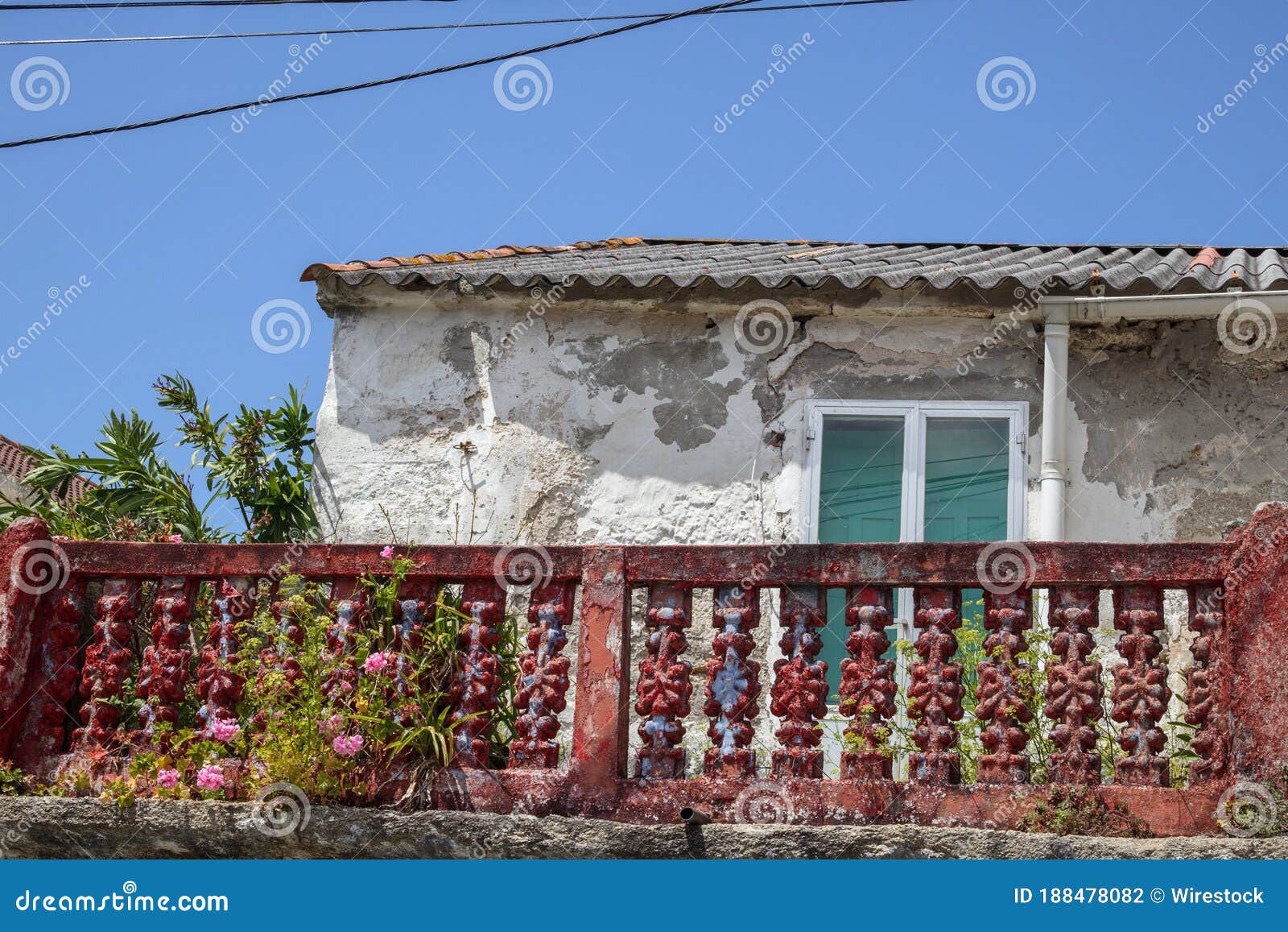 Landscape Shot of an Old, Worn Out House Stock Photo - Image of city ...