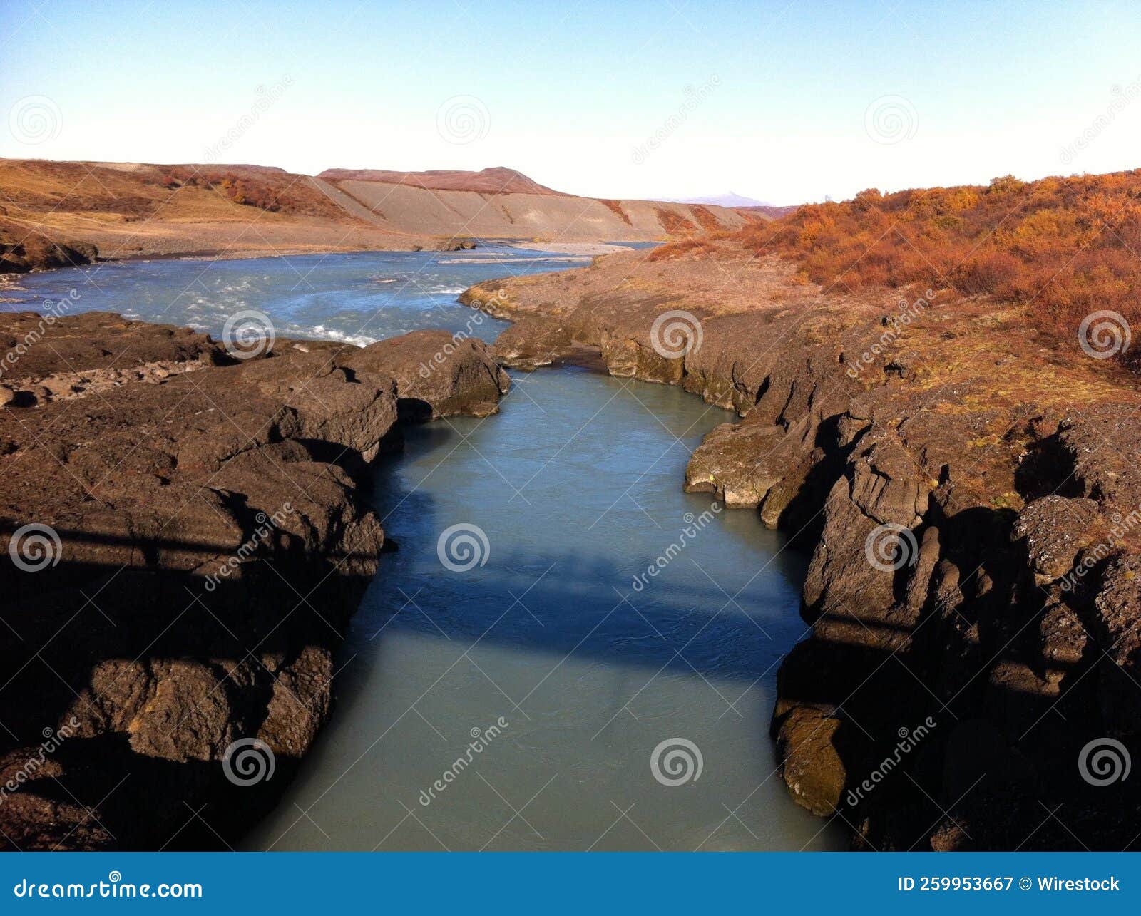 Landscape Shot of Waters in between the Rocks of Camp Delaney Stock ...