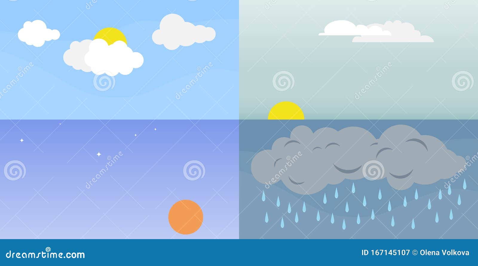 Landscape of the Sky, Sky with Clouds, Sunny Weather. a Realistic Night ...