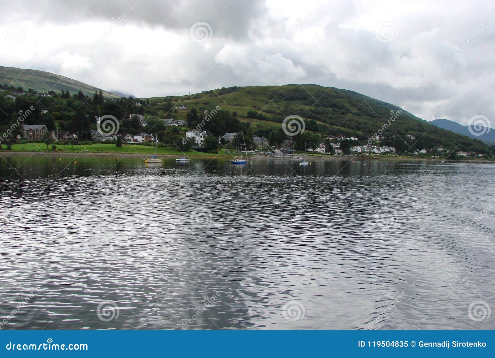 Natural Scenery of the Fjord of Western Scotland Near Fort William ...