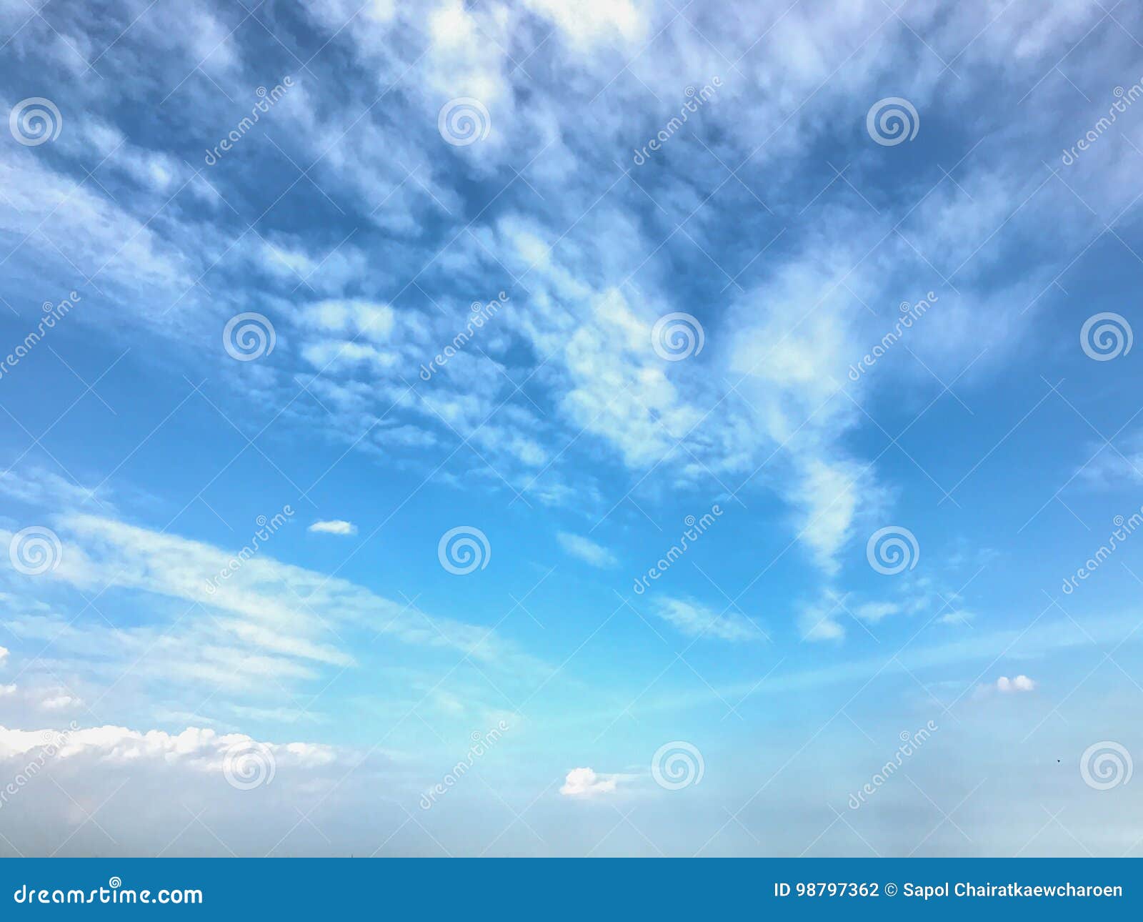 Landscape Soft Clouds and Blue Sky Stock Photo - Image of space ...