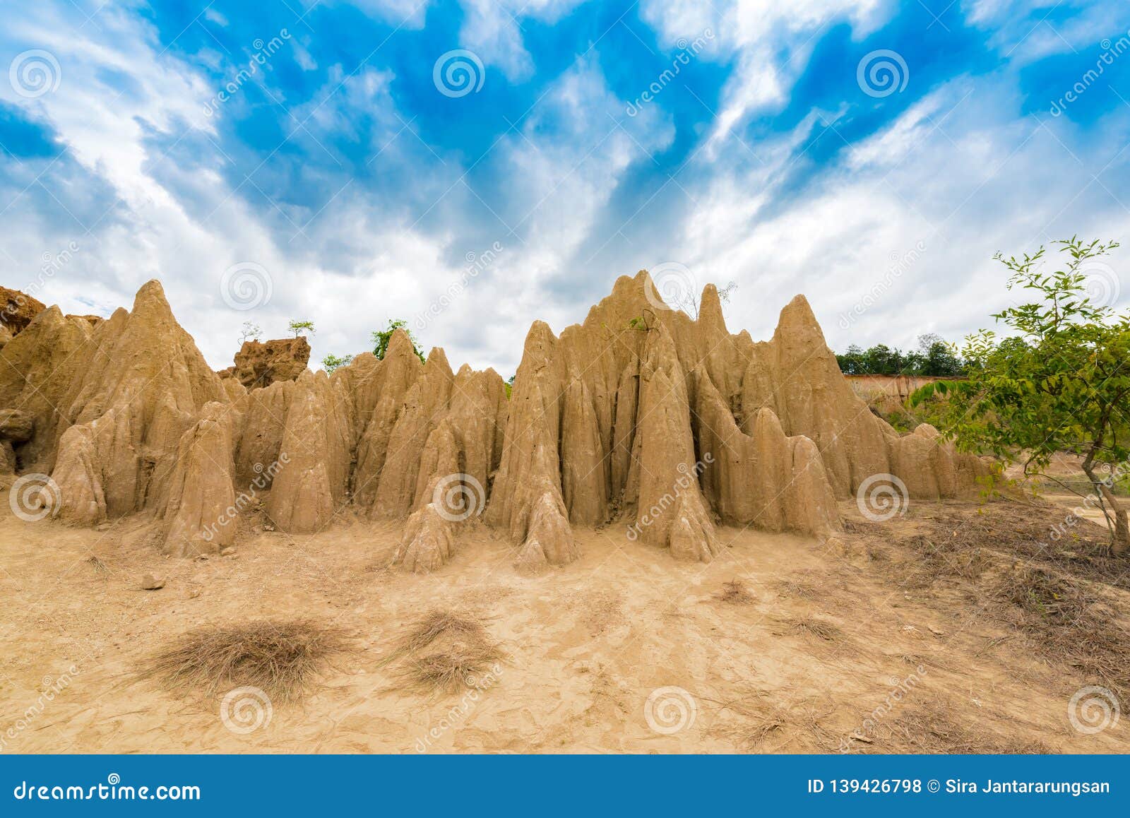 Soil Cut-sandstone, Stones, Clay, Sand Structure And Layers. Slice Of ...