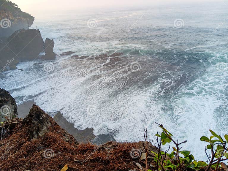 Exotic Beaches on the Edge of the Indian Ocean Stock Image - Image of ...
