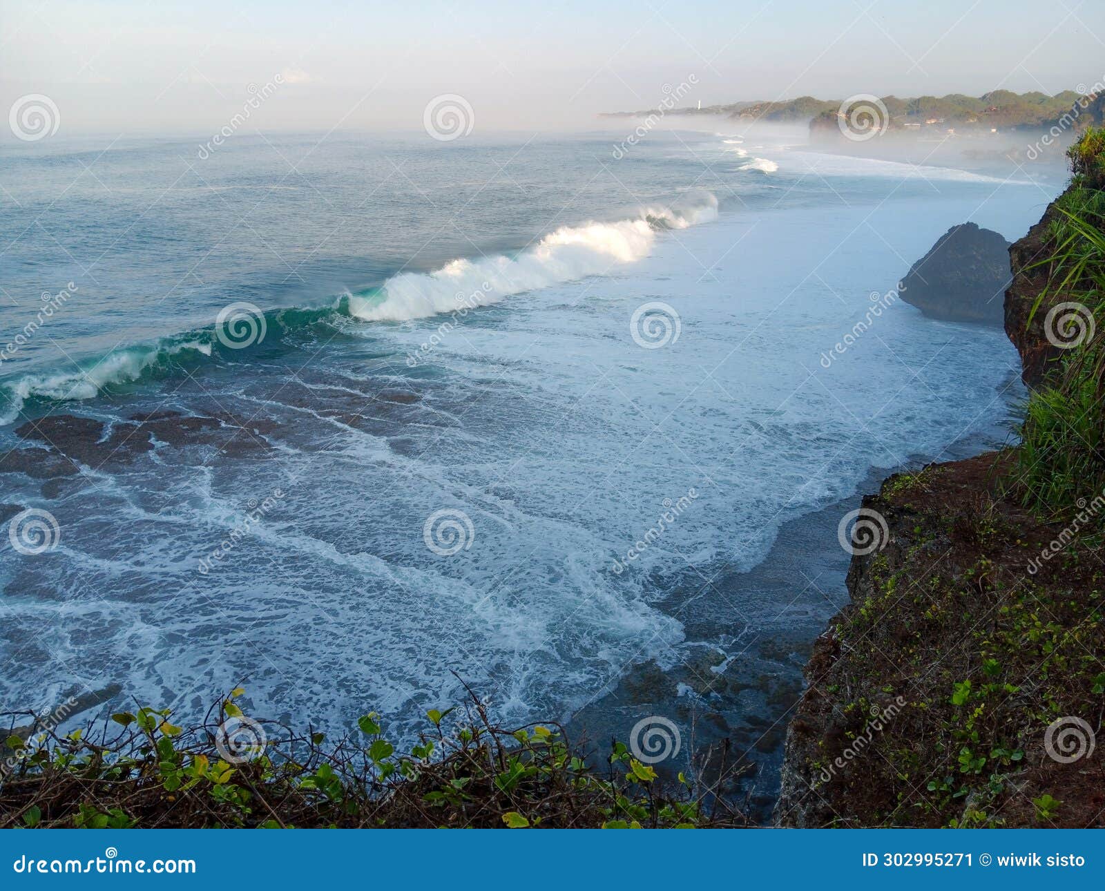Exotic Beaches on the Edge of the Indian Ocean Stock Image - Image of ...