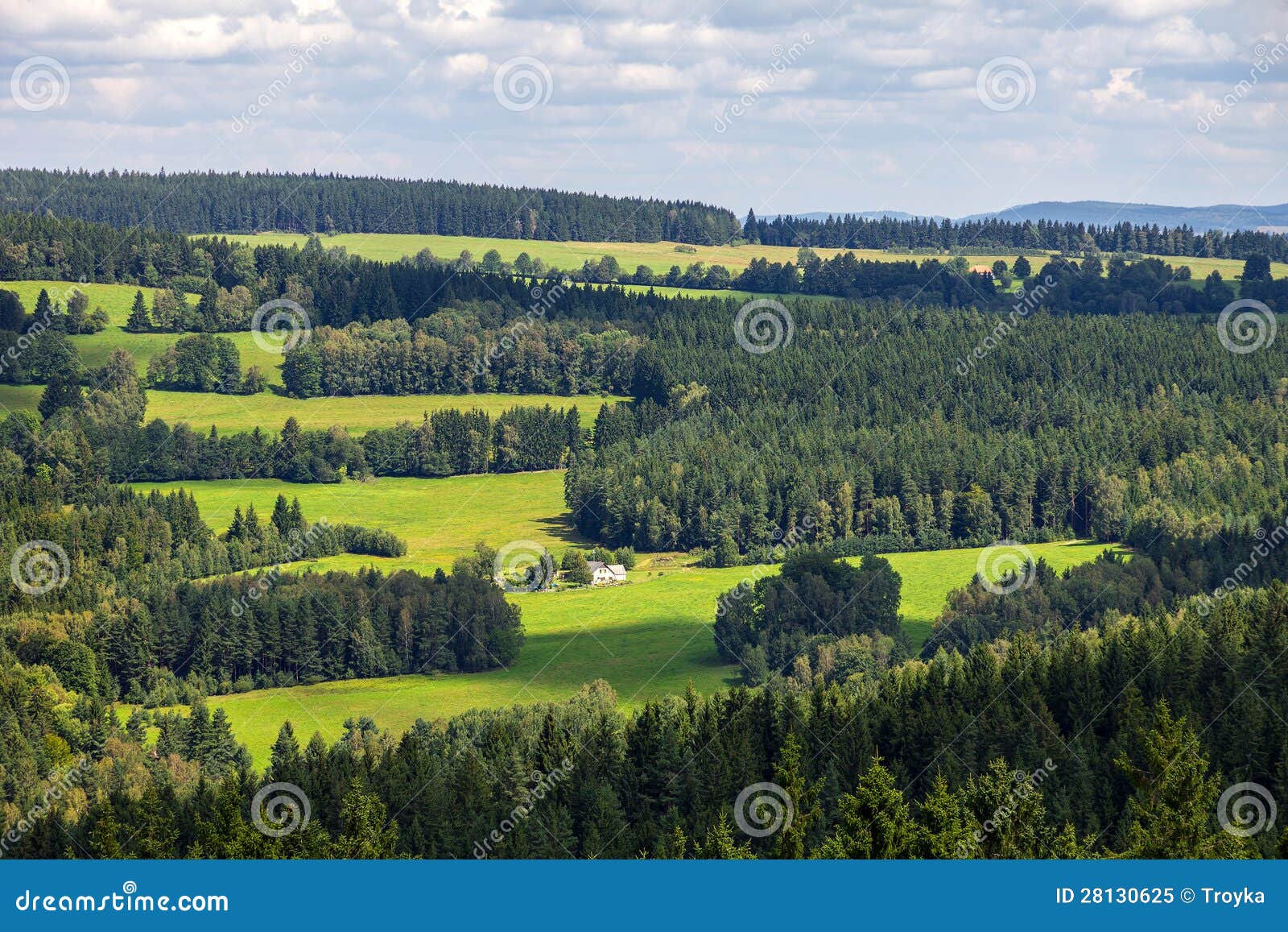 Landscape in the South of Czech Republic. Stock Image - Image of ...