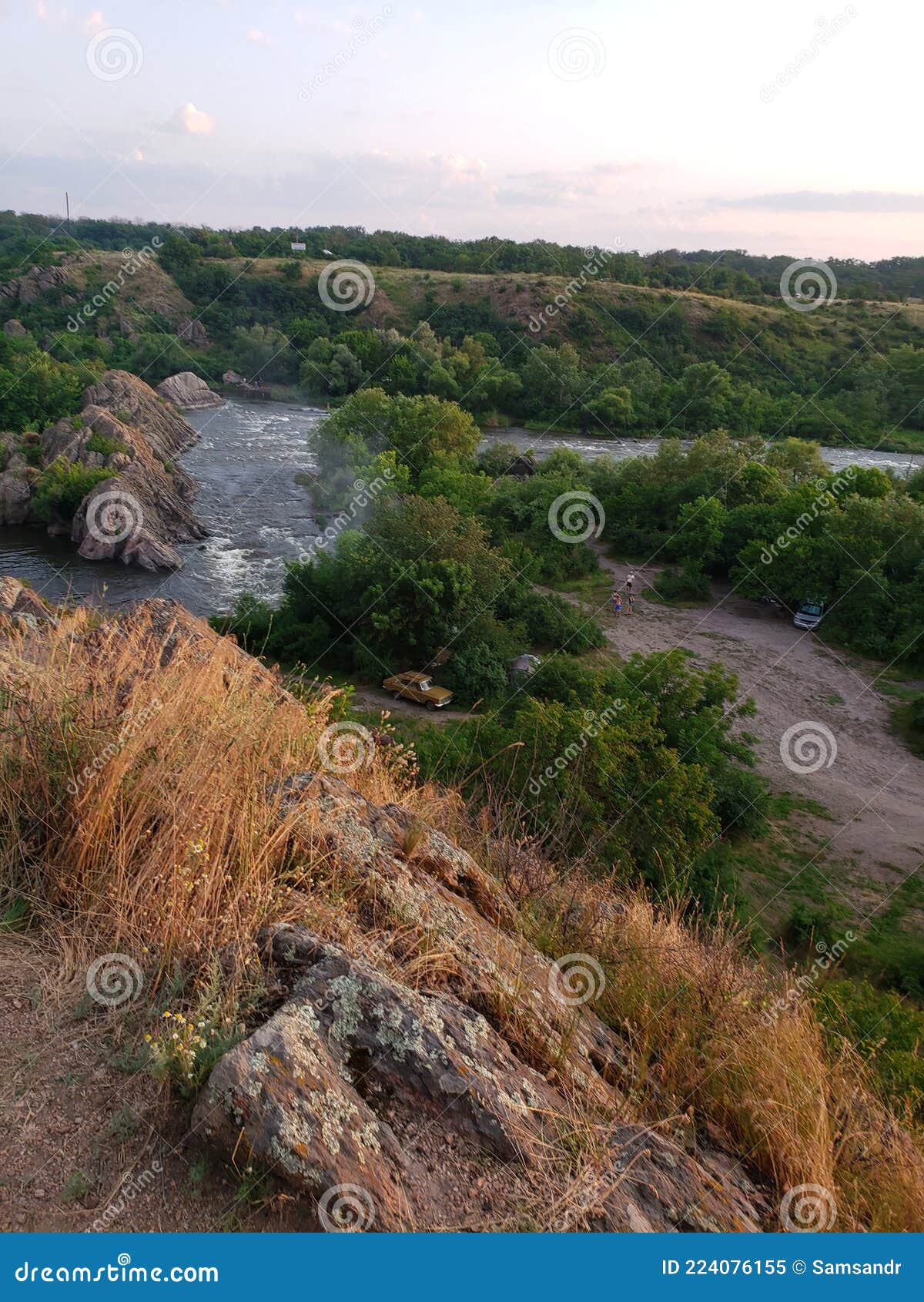 Landscape with Southern Bug River Stock Image - Image of beautiful ...