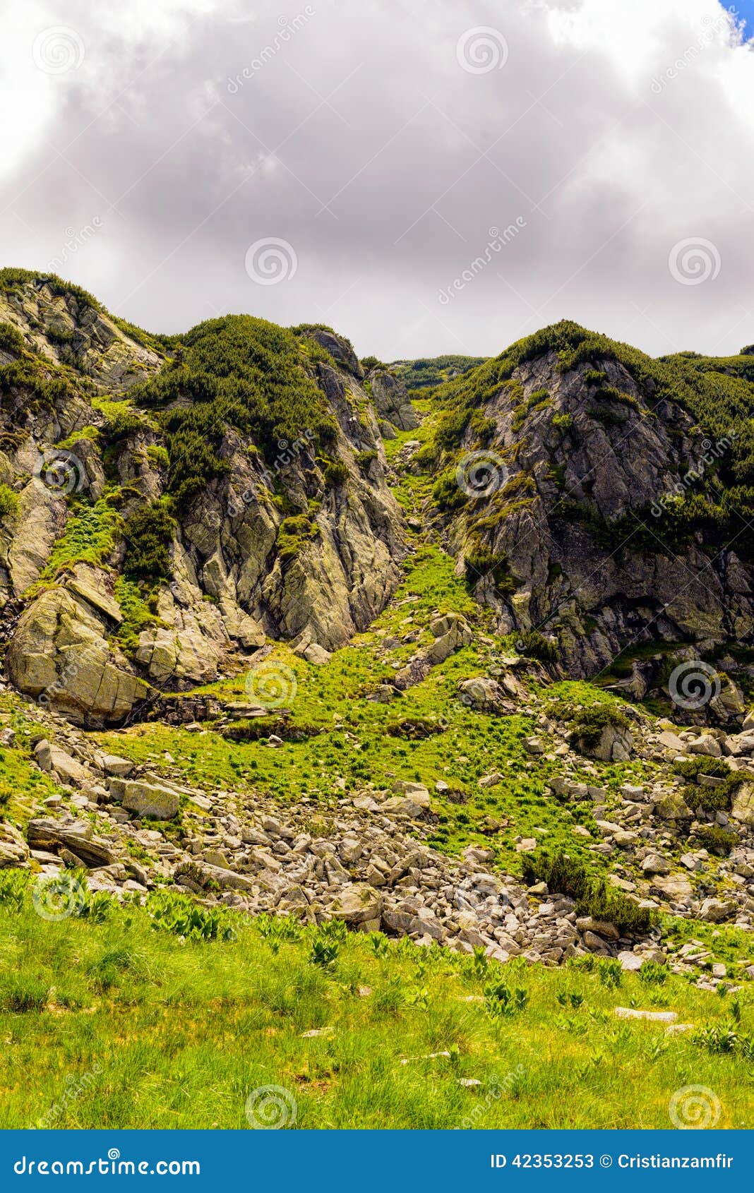 Landscape with the Spectacular Parang Mountains Stock Image - Image of ...