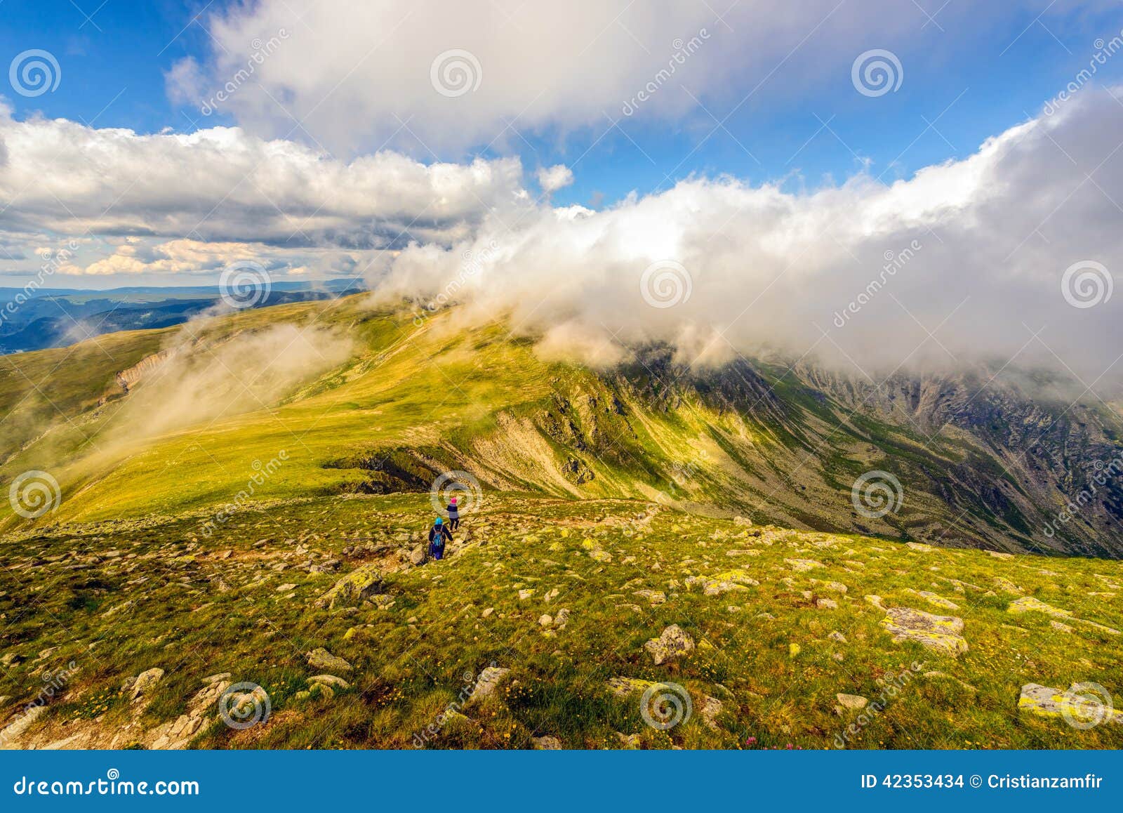 Landscape with the Spectacular Parang Mountains Stock Photo - Image of ...